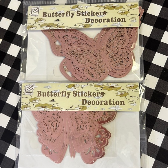 Accents | Butterfly Wall Accent Stickers Rose Gold | Poshmark